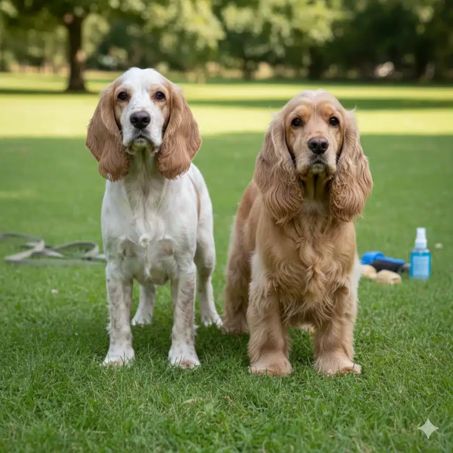 A diferença entre Cocker Spaniel Inglês e Americano