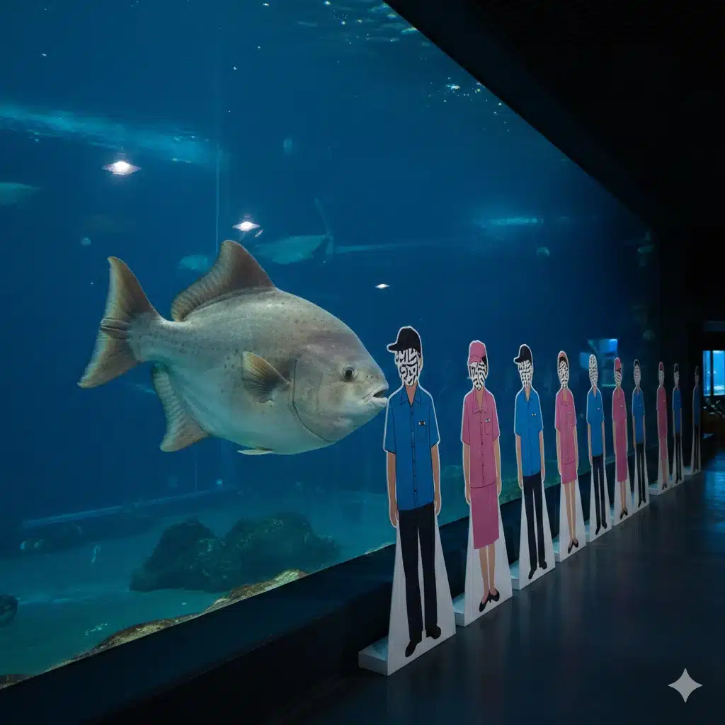 Peixe-Lua Solitário: Solidão e Recuperação no Aquário